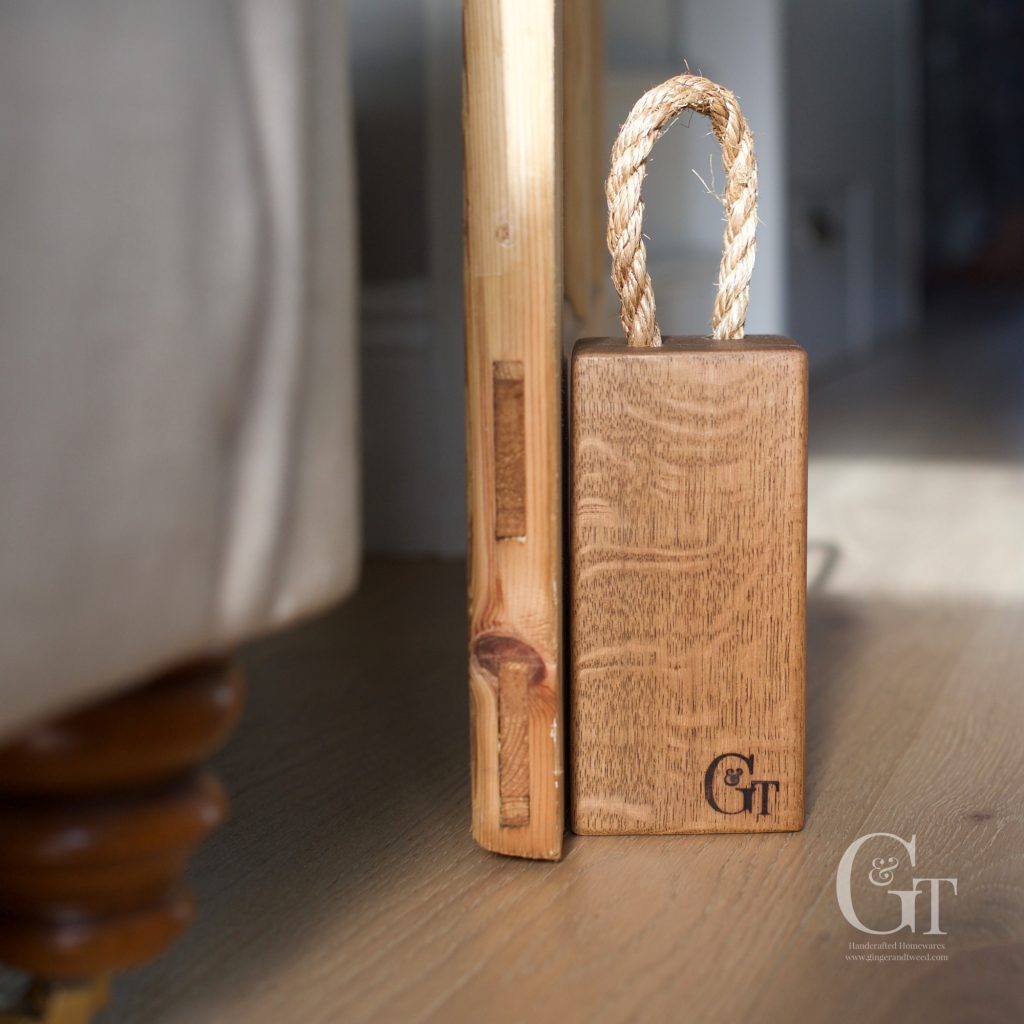 Solid Oak Door Stop Standard – Ginger and Tweed